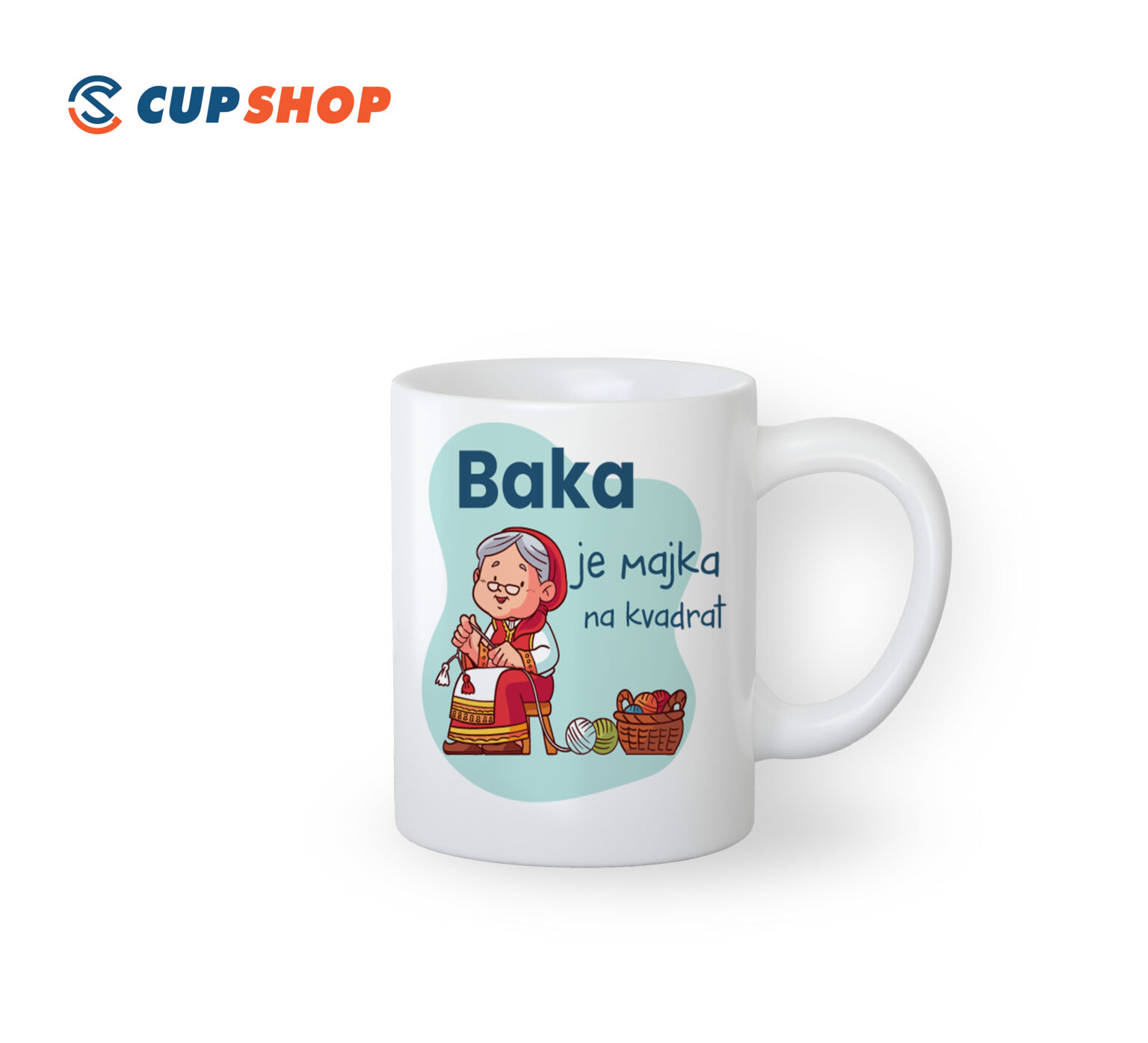 Šolja Baka je majka na kvadrat| Šolje | www.cupshop.rs